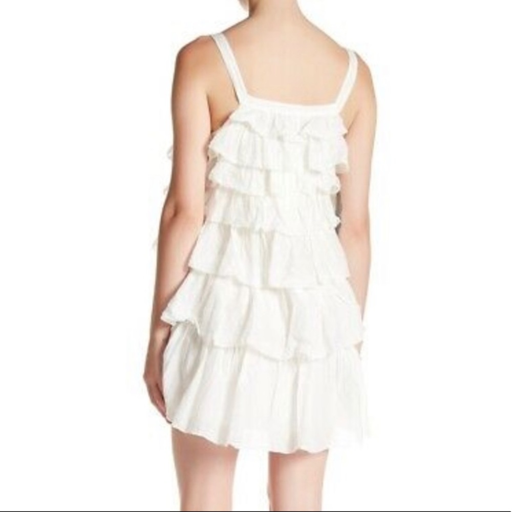 “Joie” Melanie Ruffled Tier Off White Dress - Gem